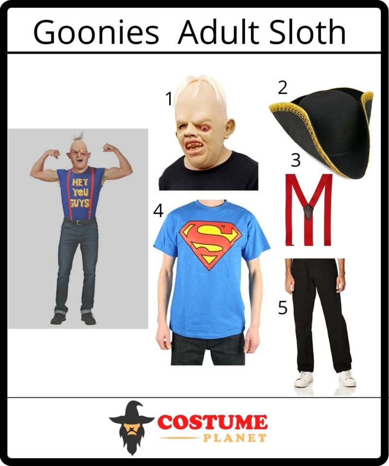 The Goonies Adult Sloth Costume: Transform into Fierce Sloth