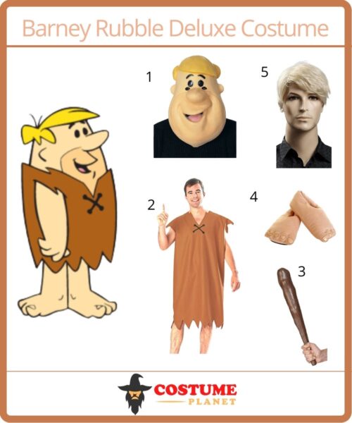 Barney Rubble Costume; A Magical Look With Barney Rubble-