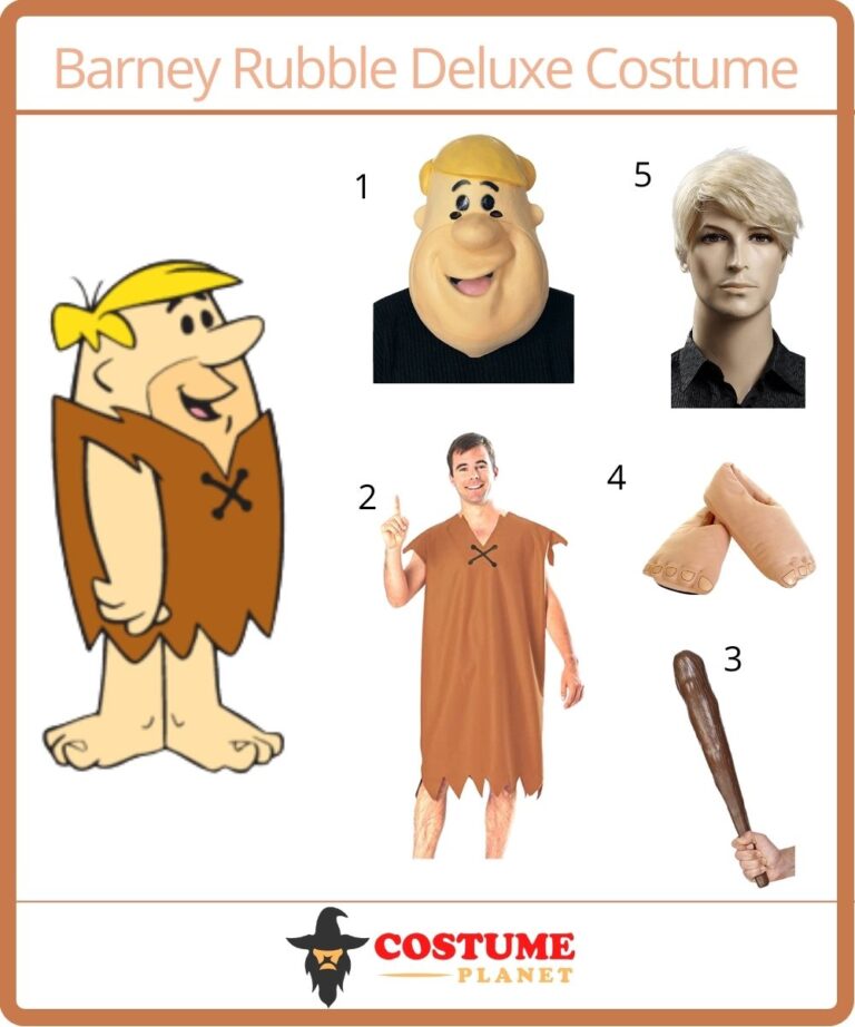 Barney Rubble Costume; A Magical Look With Barney Rubble-