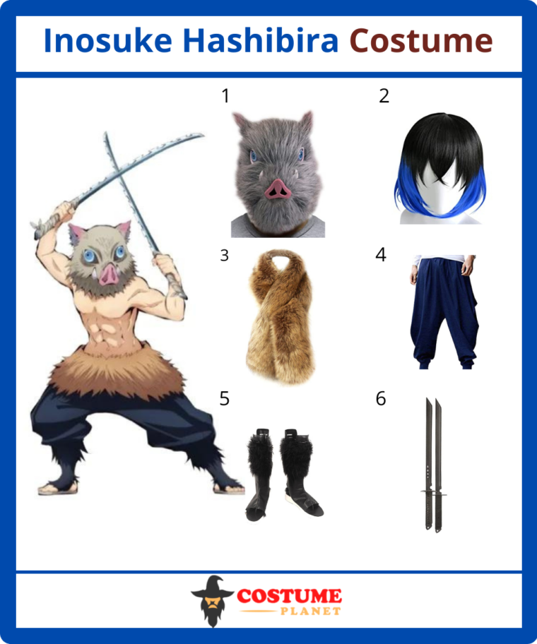 The Incredible Inosuke Hashibira Costume - Costume's Planet