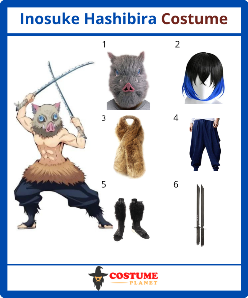 The Incredible Inosuke Hashibira Costume - Costume's Planet