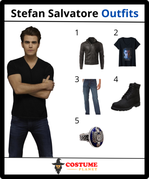 The Striking Look with Stefan Salvatore Outfits